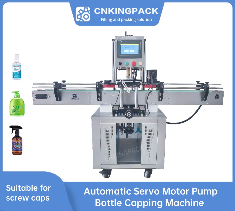 Automatic servo motor pump bottle capping machine-ZHENGZHOU KING PACK ...