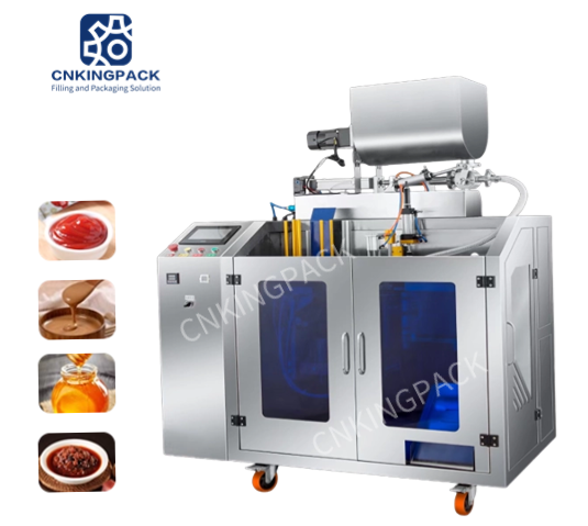 Automatic pre-made bag packing machine for paste-ZHENGZHOU KING PACK ...