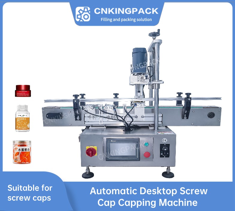 Automatic desktop screw cap capping machine-ZHENGZHOU KING PACK LONG ...