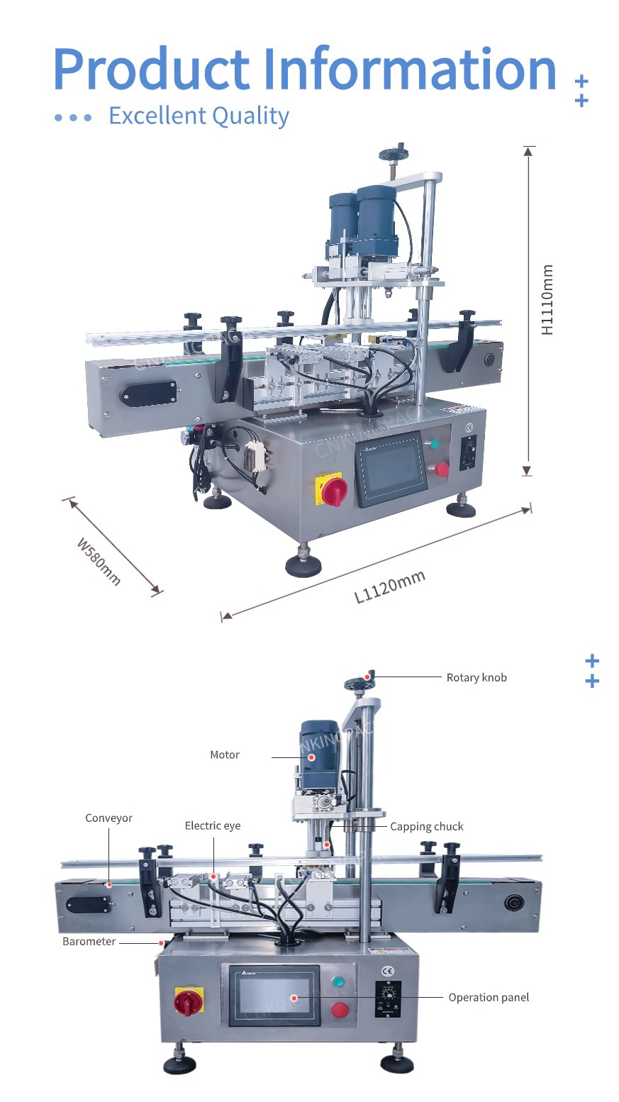 Automatic desktop screw cap capping machine-ZHENGZHOU KING PACK LONG ...